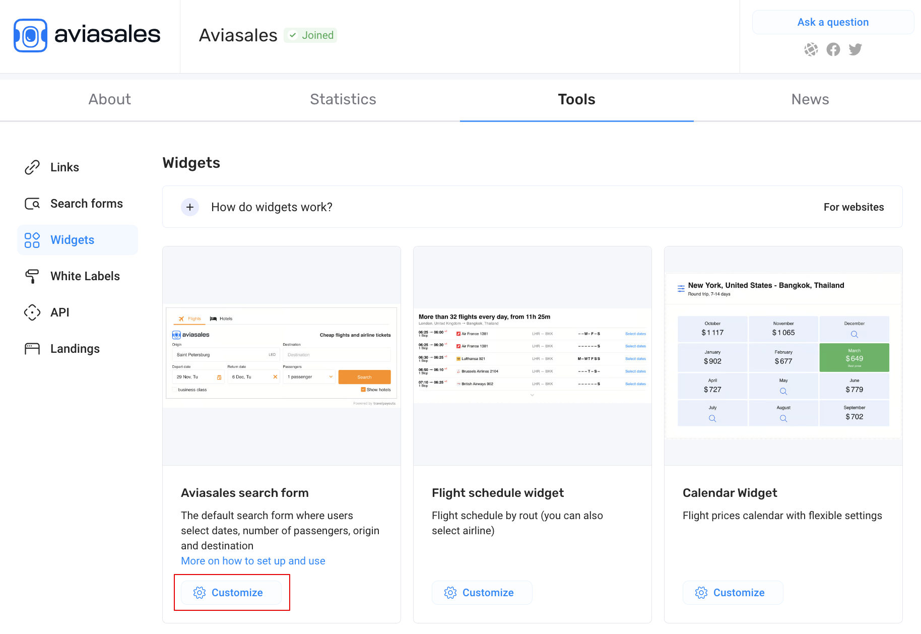 Aviasales search form – Travelpayouts Help Center