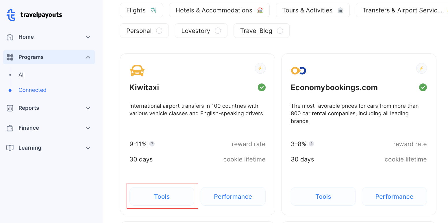Getting started with widgets – Travelpayouts Help Center