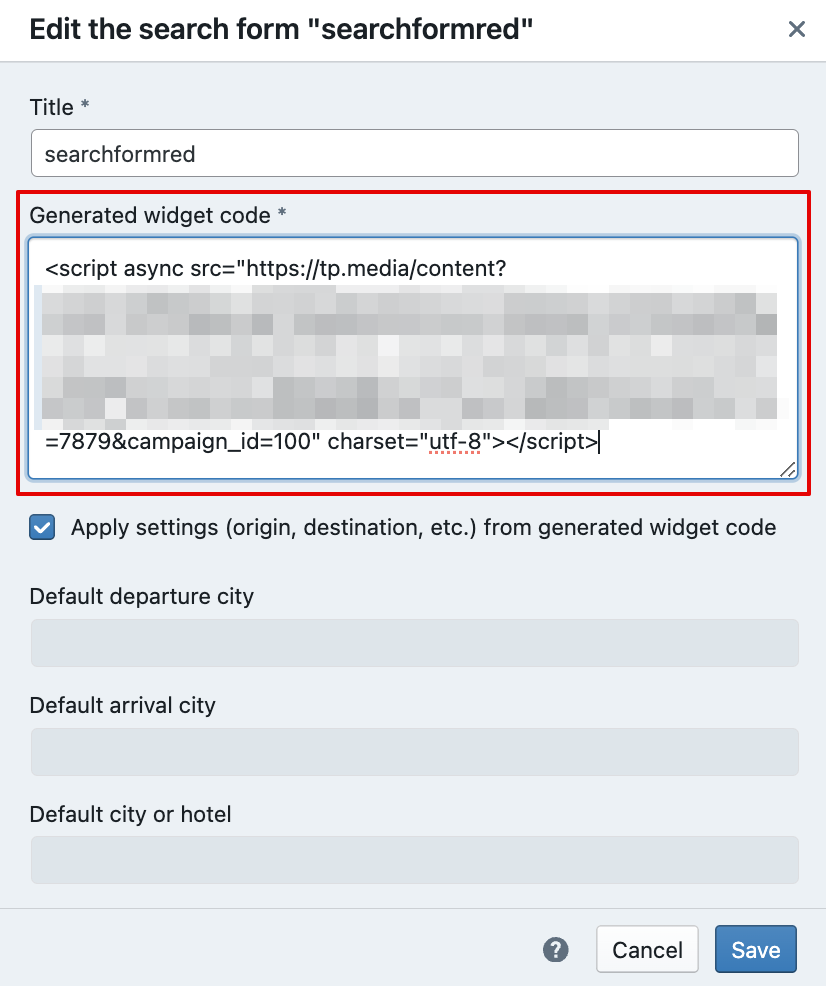 How to quickly update an old search form to a new one in Travelpayouts ...