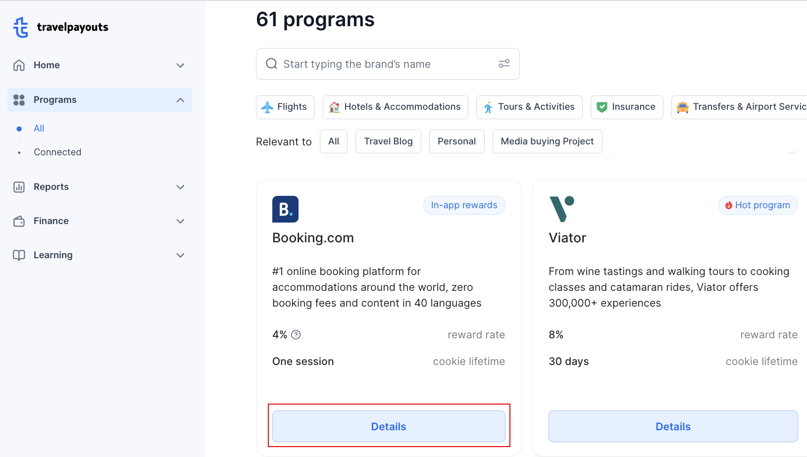 How to connect to a program – Travelpayouts Help Center