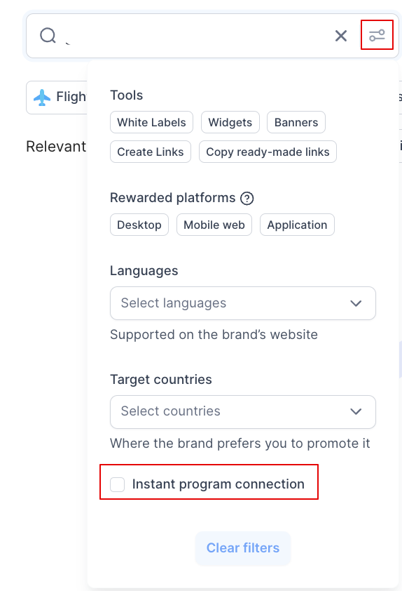 How to connect to a program – Travelpayouts Help Center
