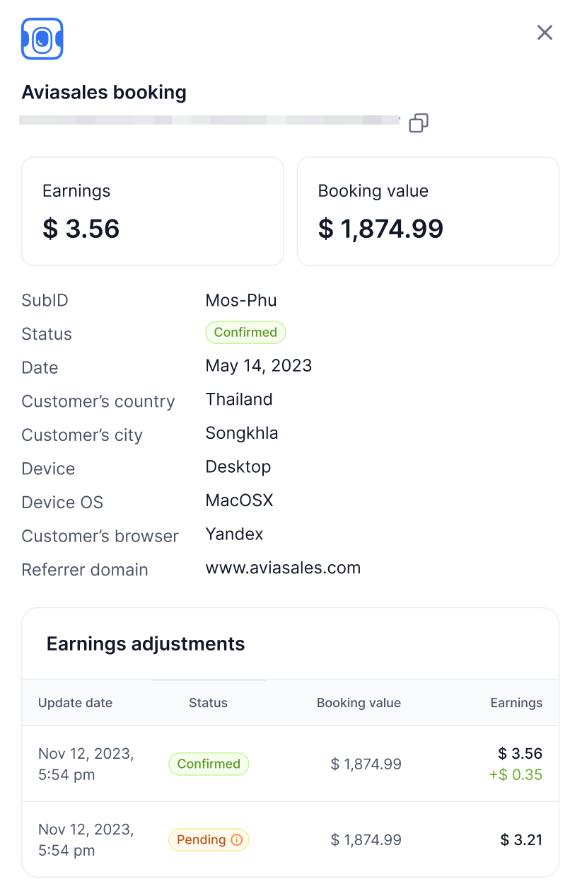 Payouts report – Travelpayouts Help Center