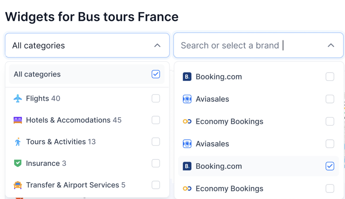Getting started with widgets – Travelpayouts Help Center